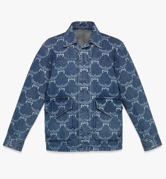 MCM Denim-Jacke mit Lauretos-Monogramm