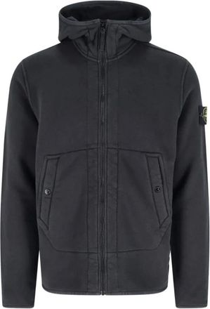 Stone Island Homme, Vestes, Noir, Taille: 3XL Felpa SweaT-shirt