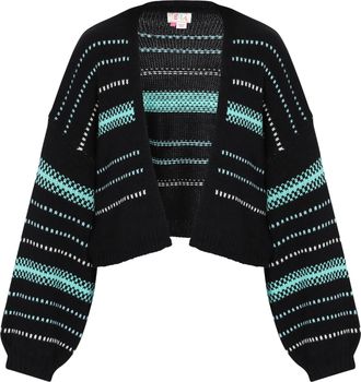Izia Strickjacke Frauen schwarz aqua