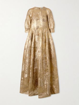 SIMKHAI Claravelle Robe Aus Jacquard - Gold