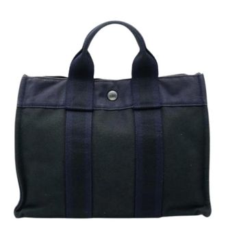 Herm&egrave;s Pre-owned Toile sacs-main - Femme - Pre-owned - Noir - Taille: ONE Size