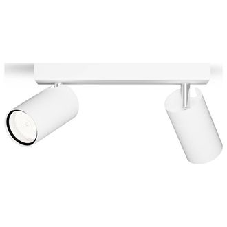 Philips Idris LED 2er Spotleuchte, ideal geeignet f&uuml;r das Badezimmer, GU10 Lampe nicht enthalten, Wei&szlig;, IP44, wasserfest