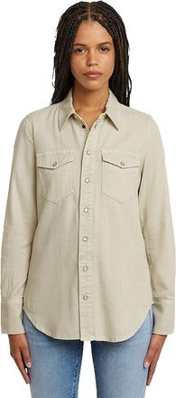 G-Star Damen Slim Western Shirt, Grün (Green Tint gd D24343-D454-H029), XS