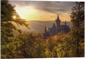 Posterlounge Schloss Wernigerode Acrylglasbild von Steffen Gierok 30 x 20 cm Wandbilder Wanddeko