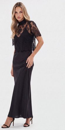 Apart Brautkleid aus Satin mit Spitzenj&auml;ckchen