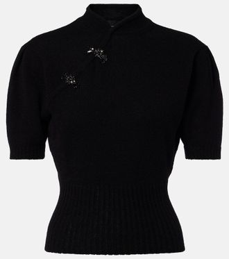 Simone Rocha Pull en cachemire &agrave; ornements