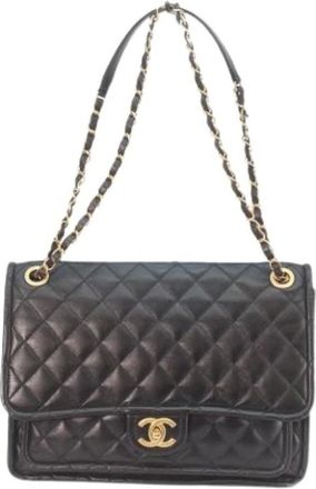 Chanel Sac bandouli&egrave;re vintage Pre-owned - Femme - Pre-owned - Noir - Taille: ONE Size