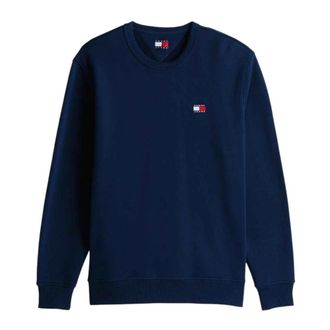Tommy Jeans TJM Reg Badge Crew - - Sweatshirts & Hoodies - Herren - Blau - XL