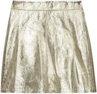 Zadig&Voltaire Jupe m&eacute;tallis&eacute;e Jinette - Femme - Jupes - Jaune - Taille: 40 FR