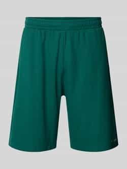 Review Straight Fit Sweatshorts mit Strukturmuster