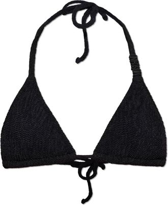 Moschino Femme, Maillots de bain, Noir, Taille: 40 FR Triangle Bikini Top