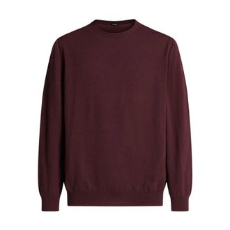 Kiton Luxuri&ouml;ser Cashmere Rundhalspullover - - Knitwear - Herren - Braun - L