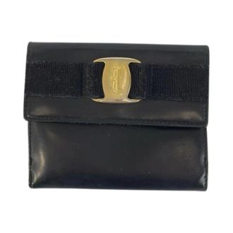 Ferragamo Pre-owned Vara Leder Portemonnaie - - Pre-owned - Damen - Blau - ONE SIZE