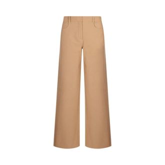 Max Mara Wide Pantalons - Femme - Pantalons - Brun - Taille: 36 FR