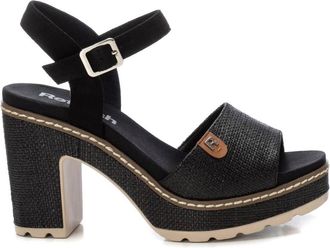 Refresh Sandalen Damen Schwarz - Bequeme und vielseitige Schuhe - Casual Mode - Modell 17270605 (Größe 38)
