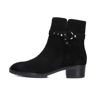 Gabor Schwarze Wildleder Stiefeletten Stilvolles Modell - - Shoes - Damen - Schwarzk - 35 EU