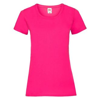 Fruit Of The Loom Lady-Fit Valueweight T - Modell 2013 M,Fuchsia