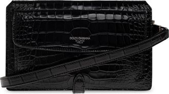 Dolce & Gabbana Portefeuille Ceinture Cuir Mini - Homme - Accessoires - Noir - Taille: ONE Size