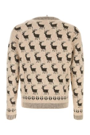 Moncler Neck Sweater - Beige