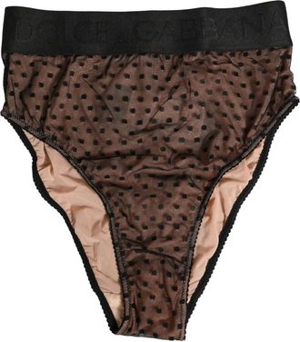 Dolce & Gabbana Femme, Sous-v&ecirc;tements, Brun, Taille: 38 FR Culotte Brief