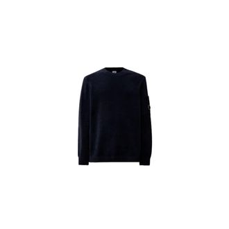 C.P. Company C.p. Company, Homme, Pulls, Noir, Taille: XL Pull en chenille de coton