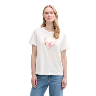 Tom Tailor Damen 1045534 T-Shirt, 15221 - Offwhite, 3XL EU