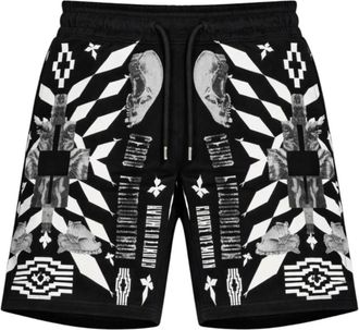 Marcelo Burlon Homme, Shorts, Noir, Taille: L Bermuda Shorts