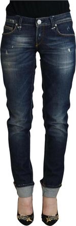 Acht Acht, Femme, Jeans, Bleu, Taille: W26 Pantalon en denim taille basse