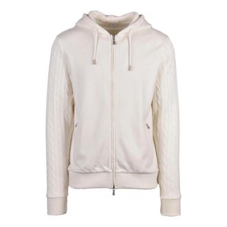 Eleventy Strickjacke mit durchgehendem Rei&szlig;verschluss - - Sweatshirts & Hoodies - Herren - Wei&szlig; - XL