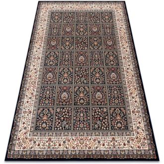 RugsX Rugsx - Teppich Wolle nain Blumen, Rahmen 1181/51011 dunkelblau / beige blue 200x300 cm