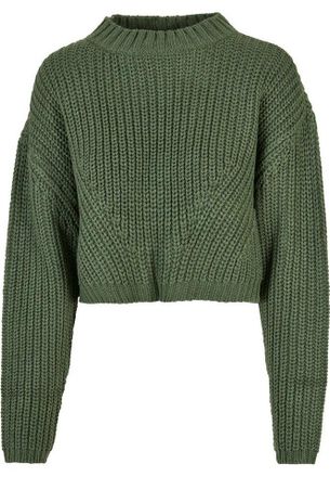 Urban Classics Rundhalspullover Urban Classics Damen Ladies Wide Oversize Sweater (1-tlg)