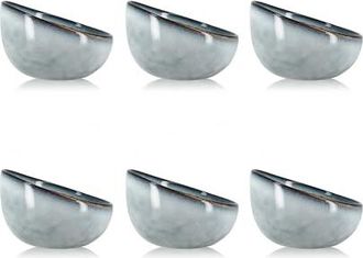 Ogo Living Lot 6 coupelles aronal 12cm en gr&egrave;s bleu - 2614673