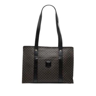 Celine Sac cabas en toile enduite Pre-owned - Femme - Pre-owned - Brun - Taille: ONE Size