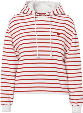 Pieces Pcchilli Ls Hoodie Stripes Emb Noos Bc