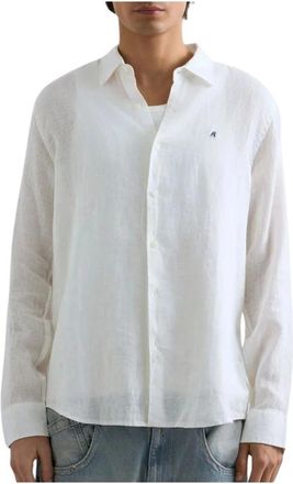 Replay Homme, Chemises, Blanc, Taille: XL Camisa M4159