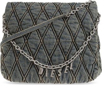 Diesel Charm-D Schultertasche - - Bags - Damen - Blau - ONE SIZE