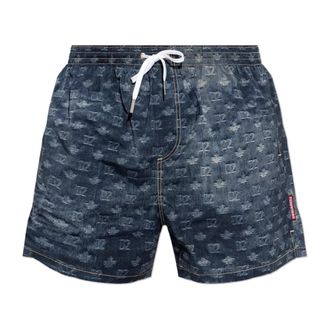 Dsquared2 Monogram Badeshorts - - Swimwear - Herren - Blau - M