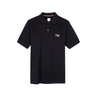 Paul Smith Blaues Paint Splatter Poloshirt - - Tops - Herren - Blau - L