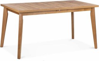 Konsimo Esstisch ausziehbar bis 190cm, rechteckig rhena, Beige, laminierte Möbelplatte, Modern, 150-190x76,5x80 - Konsimo