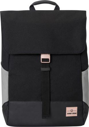 Johnny Urban Laptop Rucksack Damen & Herren Schwarz - Mika - Moderner Notebook Backpack f&uuml;r Schule, Uni, Fahrrad - 14L - Stylischer Backpack - Wasserabweisend