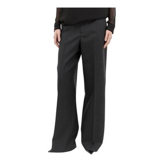 Gucci Weite Woll-Schneiderei-Hose - - Trousers - Damen - Grau - M