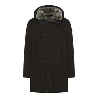 Peuterey Kasa KI 04 FUR - Homme - Manteaux - Noir - Taille: L