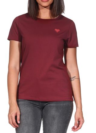 Ragwear Damen T-Shirt Kurzarmshirt Rundhals Adori A 2521-10001 Wine Red (4055) XXL