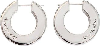Acne Studios Crystal hoop earrings