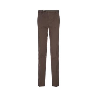 Incotex Homme, Pantalons, Brun, Taille: 2XL Pantalon Marron en Coton &Eacute;lasthanne