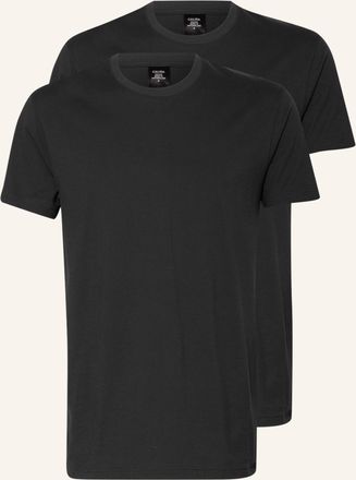 CALIDA Calida 2er-Pack T-Shirts Natural Benefit schwarz