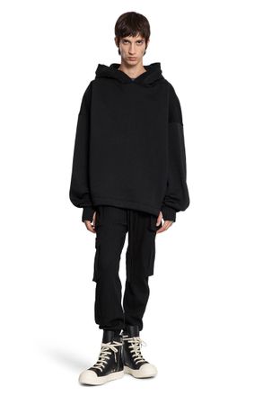 Thom Krom Cotton Jersey Hoodie with Hand Gaiters