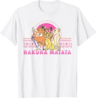 Disney Lion King Hakuna Matata Circle Artsy Portrait T-Shirt
