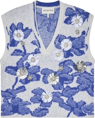 Munthe Femme, Pulls, Multicolore, Taille: 34 FR V-neck Tricots