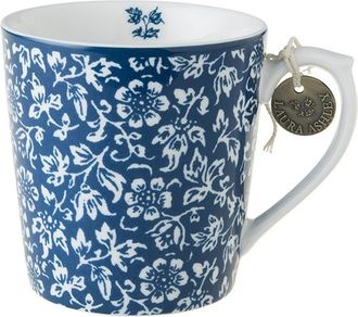 Laura Ashley Henkelbecher, Henkeltasse, Tasse - Blueprint Sweet Allysum - 12 x 8,9 cm - Gro&szlig;